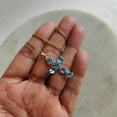 Natural Sky Blue Topaz Pendant, 14K Solid Yellow Gold Sky Blue Topaz ...