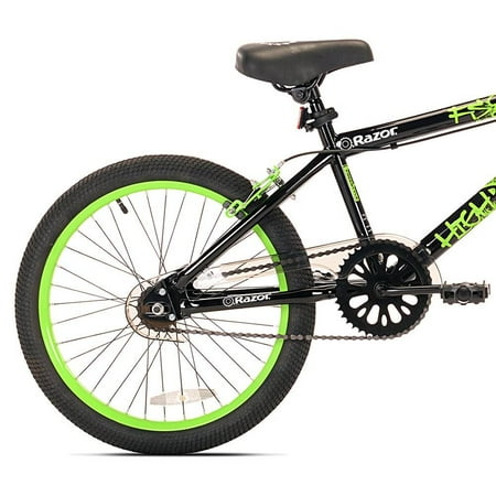 Razor 20" High Roller Kids Freestyle BMX Bike with Front Pegs, Black ...