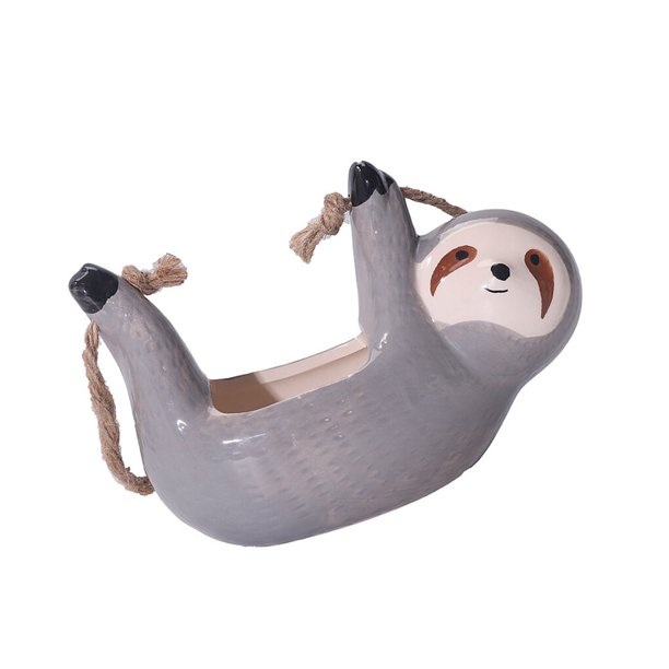 pitrice Sloth Flower Pot Container Hanging Cartoons Chlorophytum ...