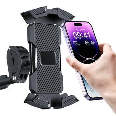 HOMEYA Adjustable Motorcycle Phone Mount, Bike Phone Mount Clamp with ...