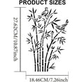 Birds Bamboo Stencils 11.7×8.3inch Large Bird Tree Branches Stencils ...