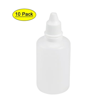 Plastic Dropper Bottle, 50ml/1.7oz Small Mouth Drop Bottles Empty ...