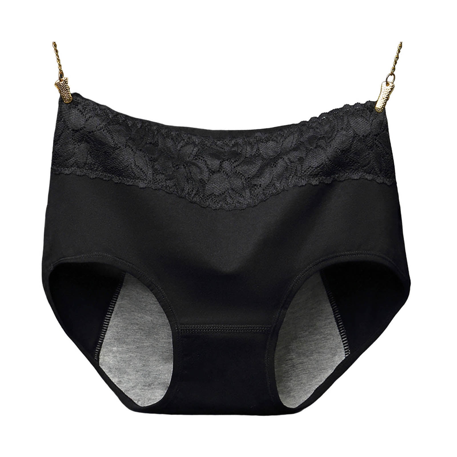 huanledash Women Panties Lace Patchwork Plus Size Seamless Leak Proof ...