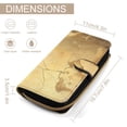 7.8 X 4.3 In Multi-Functional Leather Wallet Durable Soft And ...