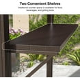 PURPLE LEAF 6' X 8' Hardtop Grill Gazebo for Patio Double Galvanized ...