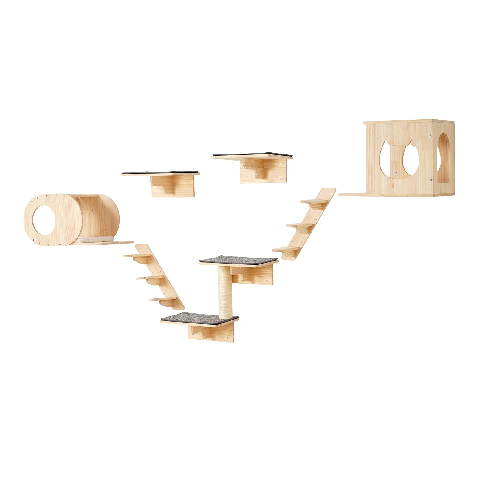 Click here for Vevor Wall Mounted Cat Shelves Tree With Jumping B... prices