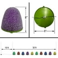 Set of 10-8" Tall Sugar Coated LED Gumdrop Christmas Pathway Lights ...