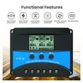 12V 24V 48V Solar Charge Controller 10A 20A 30A 40A 50A 60A PV Panel ...