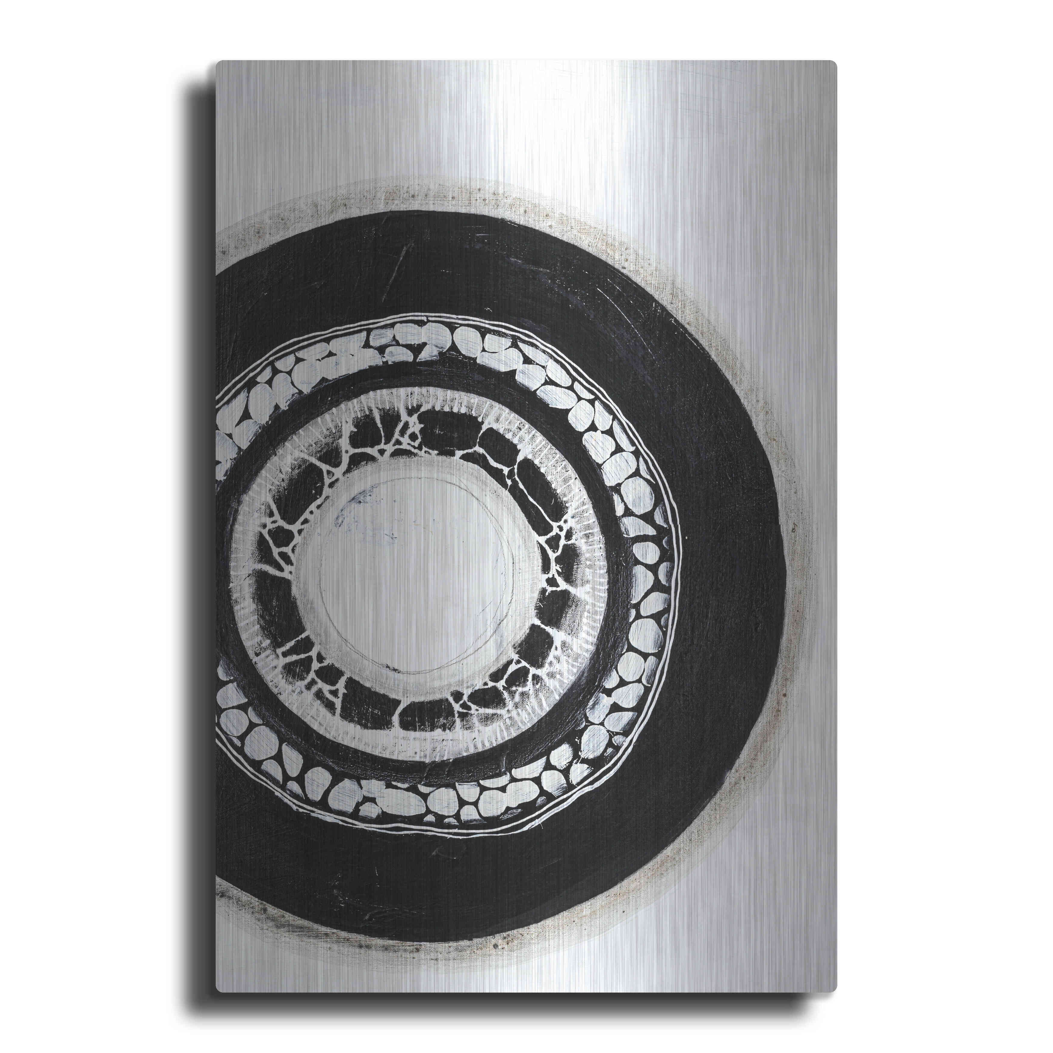 Luxe Metal Art 'Circuli 1' by Design Fabrikken, Metal Wall Art, 12"x16 ...