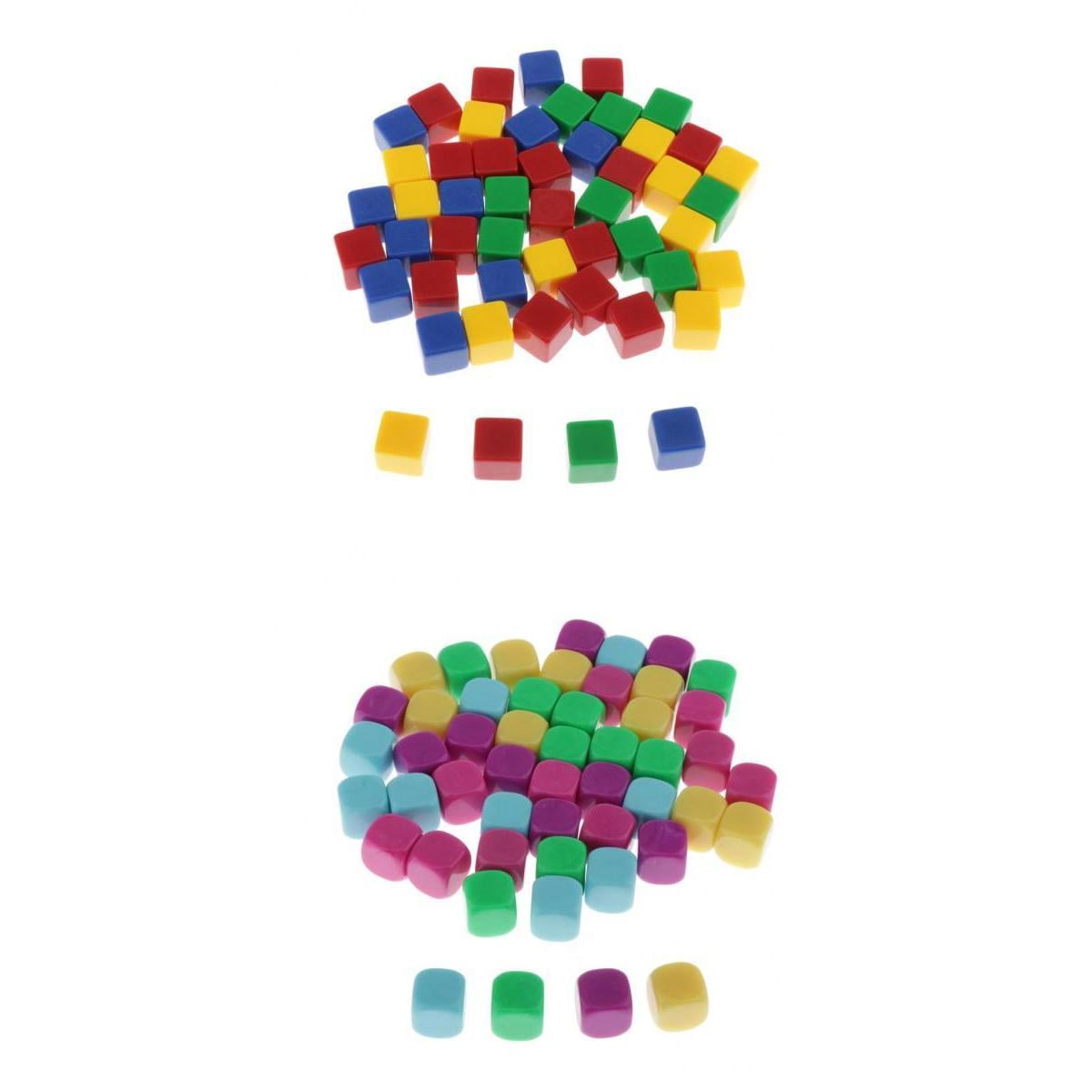 Click here for Segolike 100pcs Rainbow Dice 6-Die D6 Blank Dice S... prices
