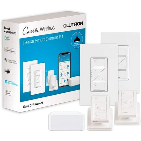 Lutron Caseta Wireless Dimmer Kit with pedestals (P-BDG-PKG2W) - Walmart.ca