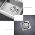 ACDANC Sink Strainer 2Pcs Stainless Steel Metal Mesh Sink Drain ...