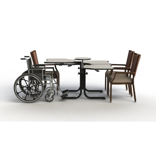 Comfor Tek Seating Wheelchair Accessible Extendable Dining Table ...