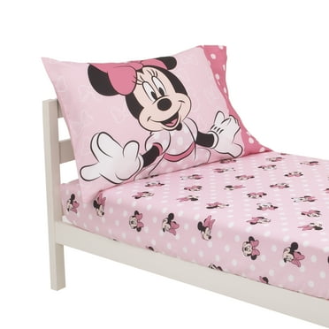Disney Minnie Mouse 4-Piece Love Minnie Toddler Bedding Sets, Toddler ...