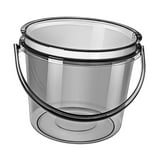 Water Bucket with Lid Water Pail Small Transparent Portable Fishing ...