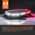 LAMPHUS NanoFlare NFMB56 17" 56W RED White LED Strobe Mini Light Bar ...