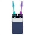 Home Basics Skylar ABS Plastic Toothbrush Holder, Navy - Walmart.com