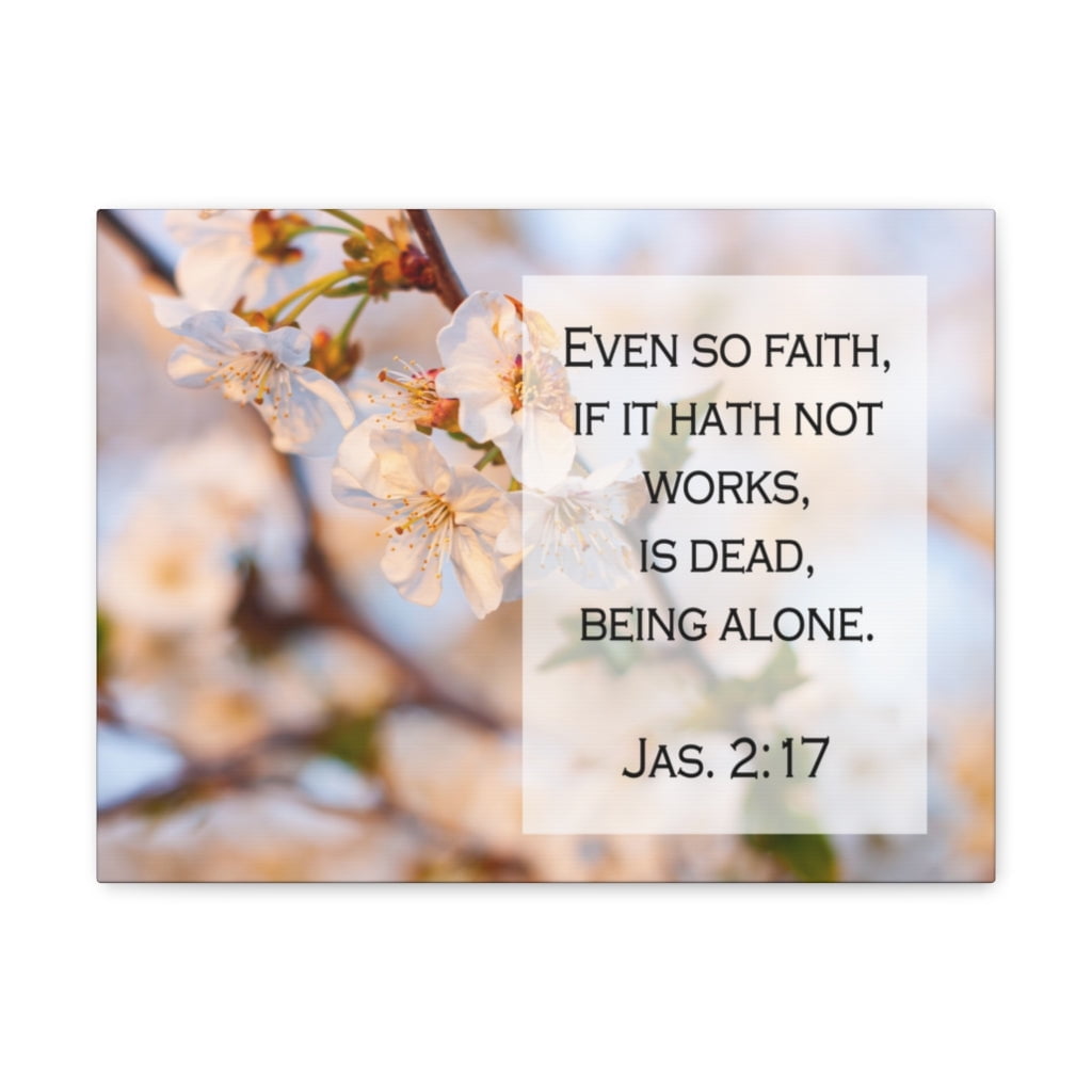 Scripture Walls Even So Faith Jas 2:17 Bible Verse Canvas Christian ...