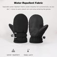 1 Pair Children's Ski Gloves Windproof Thermal Mittens Elastic Wrist ...