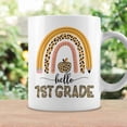 1St Grade Teacher Leopard Rainbow Girls Back To School Coffee Mugs ...