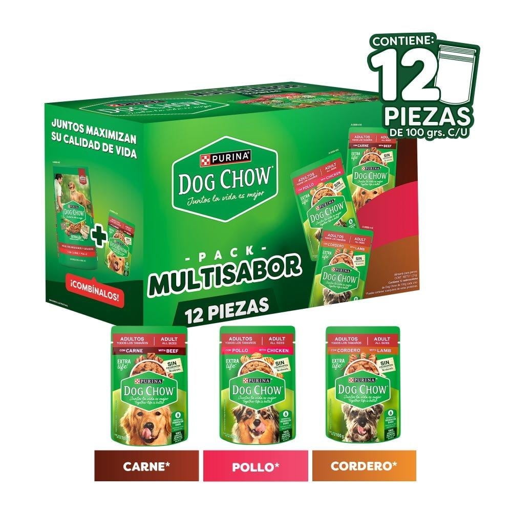 Alimento húmedo para perro Purina Dog Chow Adulto Pouches12 Pack ...
