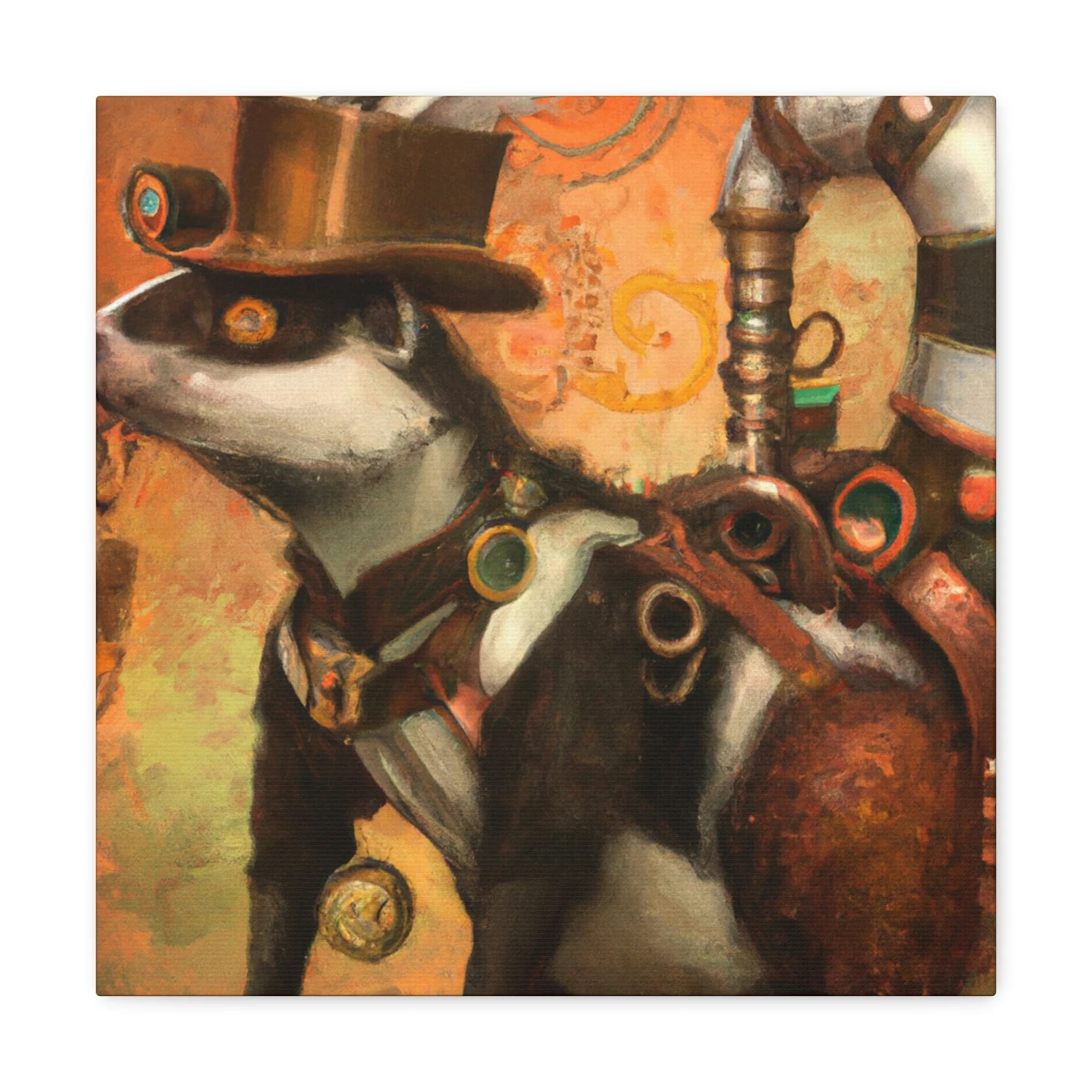 Skunk In Steam-Time - Canvas - Walmart.com