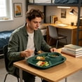 4‑Compartment Divided Meal Tray, Lightweight Dinner Plate, Microwave ...