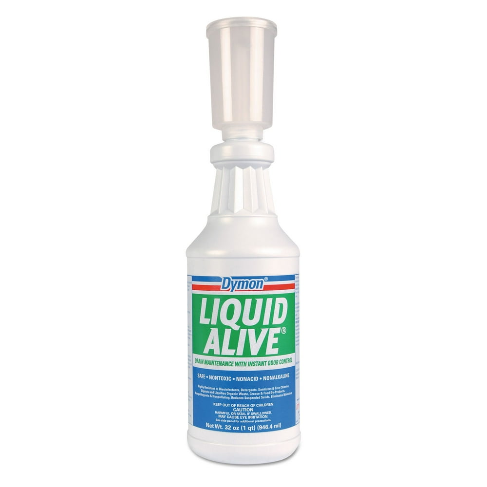 Dymon LIQUID ALIVE Enzyme Producing Bacteria 32 oz. Bottle 12/Carton ...