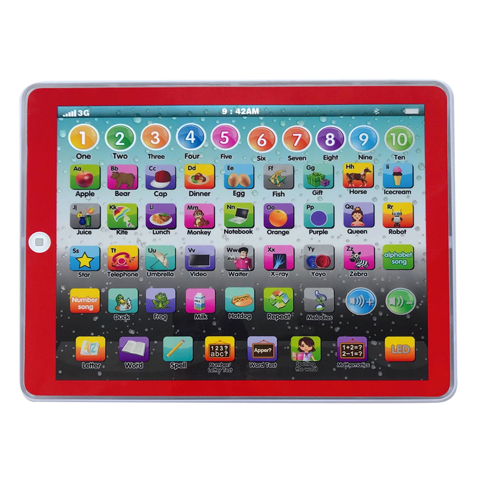 English Learning Tablet Toy Kids Tablet Preschool Early Educational ...