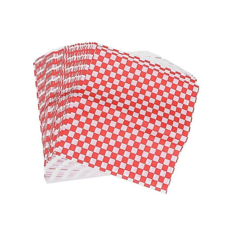 YDJKET 100 Sheets Checkered Deli Basket Liner Checkered Food Wrapping ...
