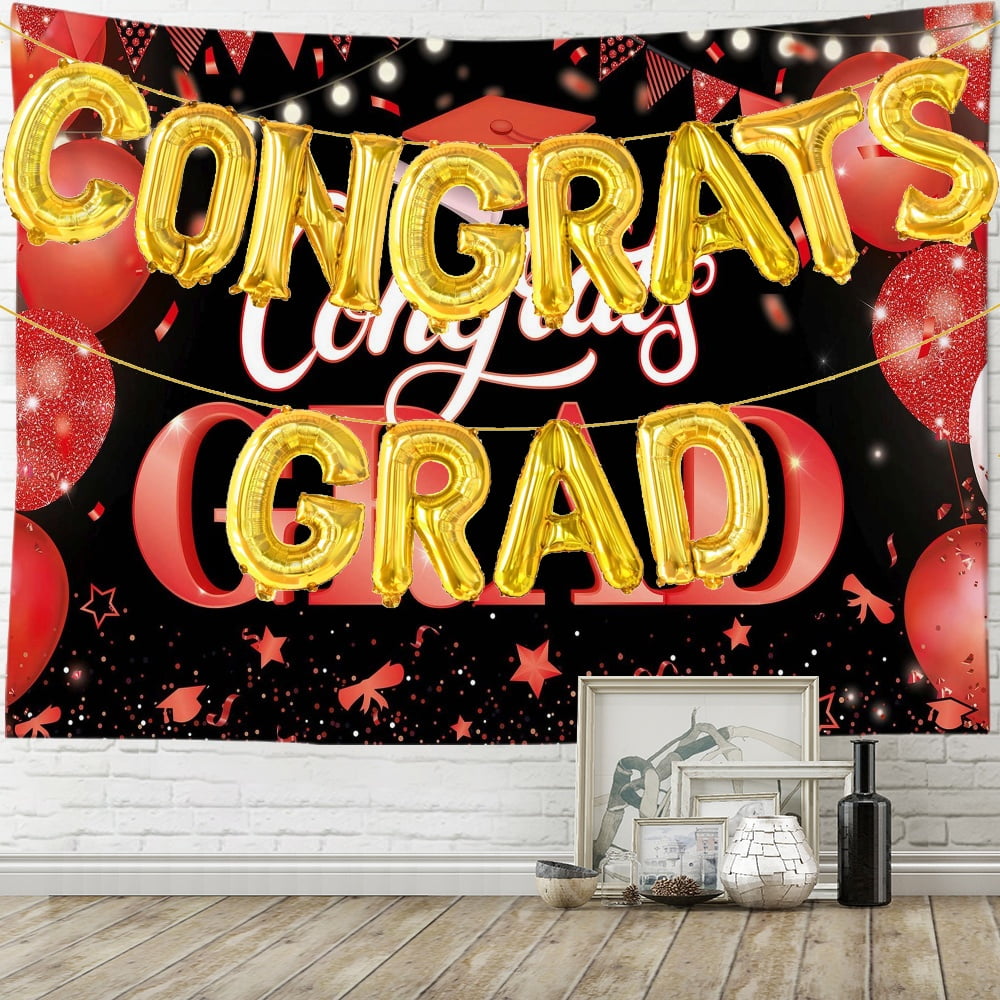 Grade Graduation Backdrop Banner with GRAD Balloons Class of 2023 Fifth ...