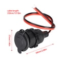 35Cm Long Wire 12V 24V Cigarettes Socket For Charging Phones Cameras ...