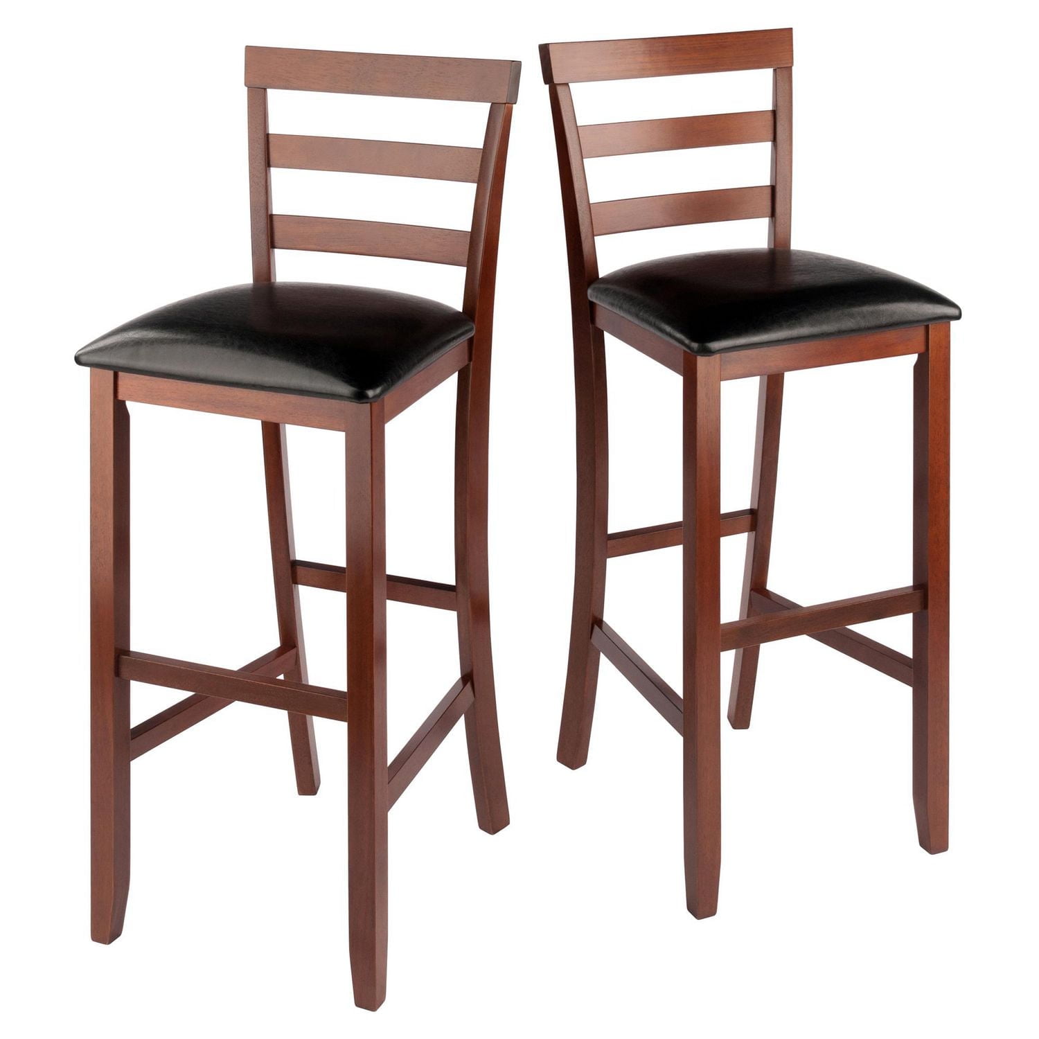 Click here for Winsome Simone 2pc Ladder-Back Bar Stool Set prices