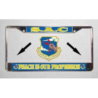 U.S. Air Force Command Pilot Black And White Background Chrome License ...