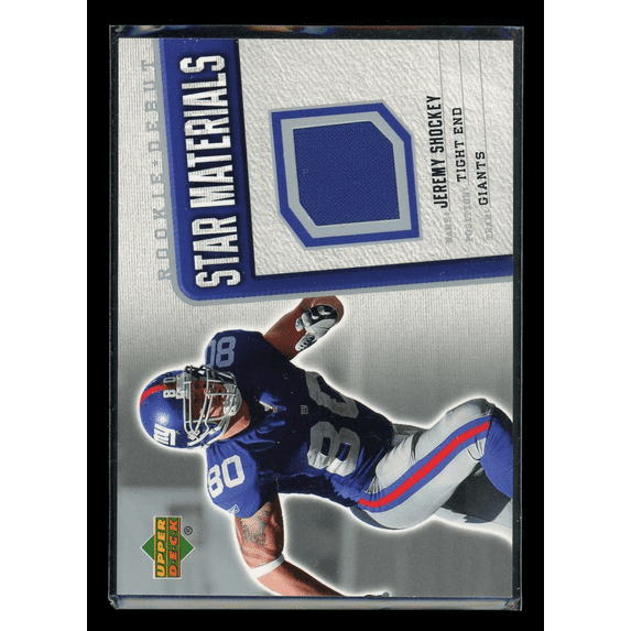 2006 Upper Deck Star Materials Rookie Debut Jeremy Shockey #SM-JSH Game ...