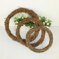 Visland Heart Shape Natural Grapevine Wreath Ring, DIY Craft Vines Base ...