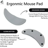 PULLIMORE 2 Pcs Wrist Rest Mouse Pad Ergonomic Sliding Palm Rest Wrist ...