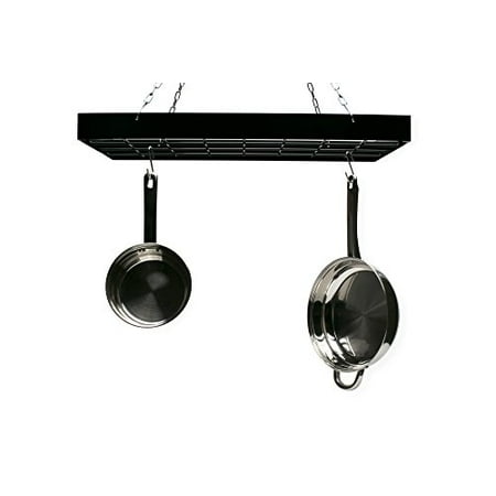 Fox Run Rectangular Hanging Pot Rack with Chains and 6 Hooks, 2 Inch ...