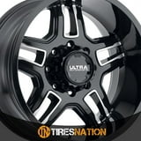 Ultra 153BK Armageddon Gloss Black Machined Wheel Rim, 18" x 9" 5 x ...