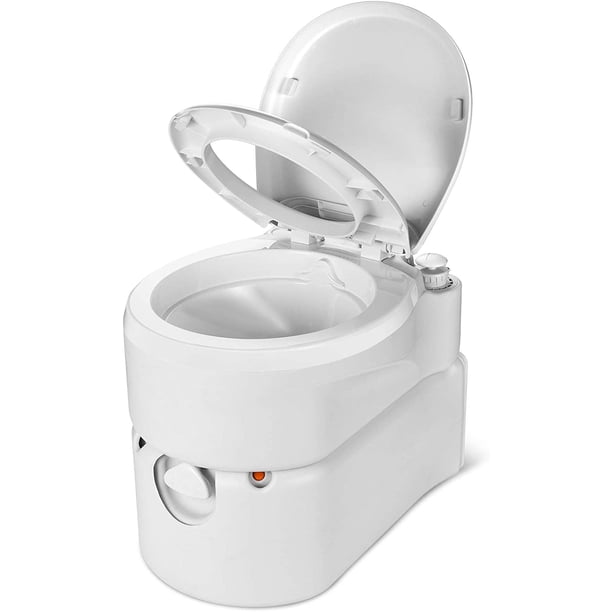 DEXTRUS Portable Toilet, Integrated 24 Litres, Camping RV Toilet with ...