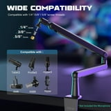 FIFINE BM88 Low Profile Microphone Boom Arm Stand, Heavy Duty Desk Mic ...