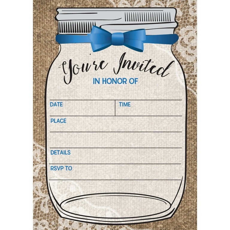 Mason Jar Invitations