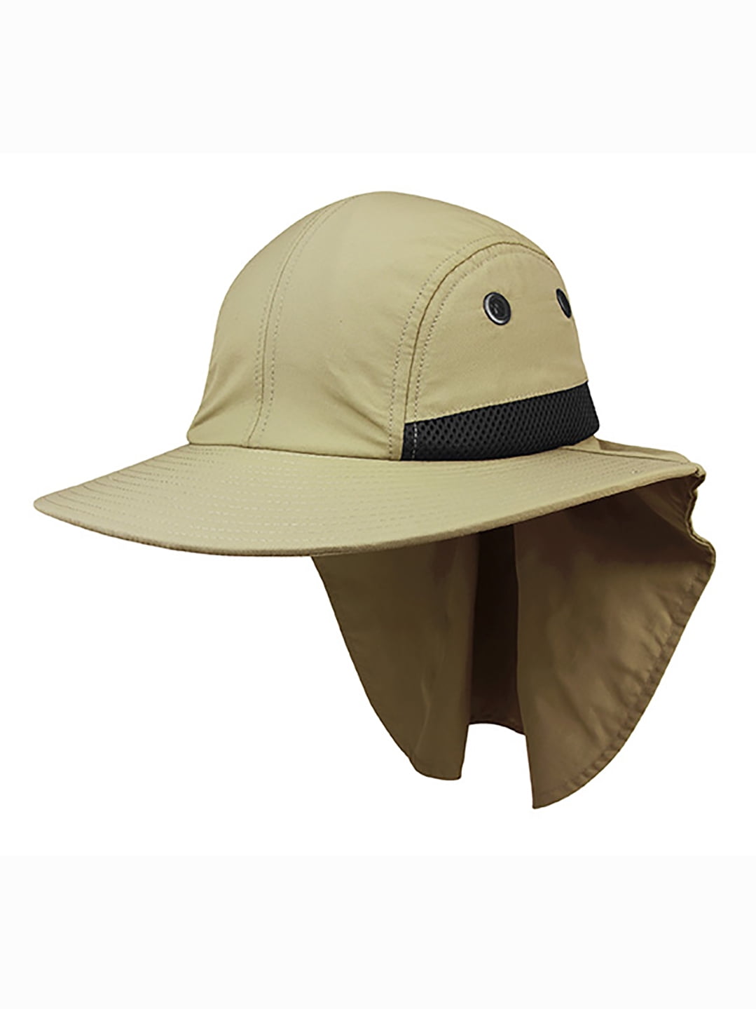 Top Headwear 4 Panel Large Bill Flap Hat - Khaki - Walmart.com