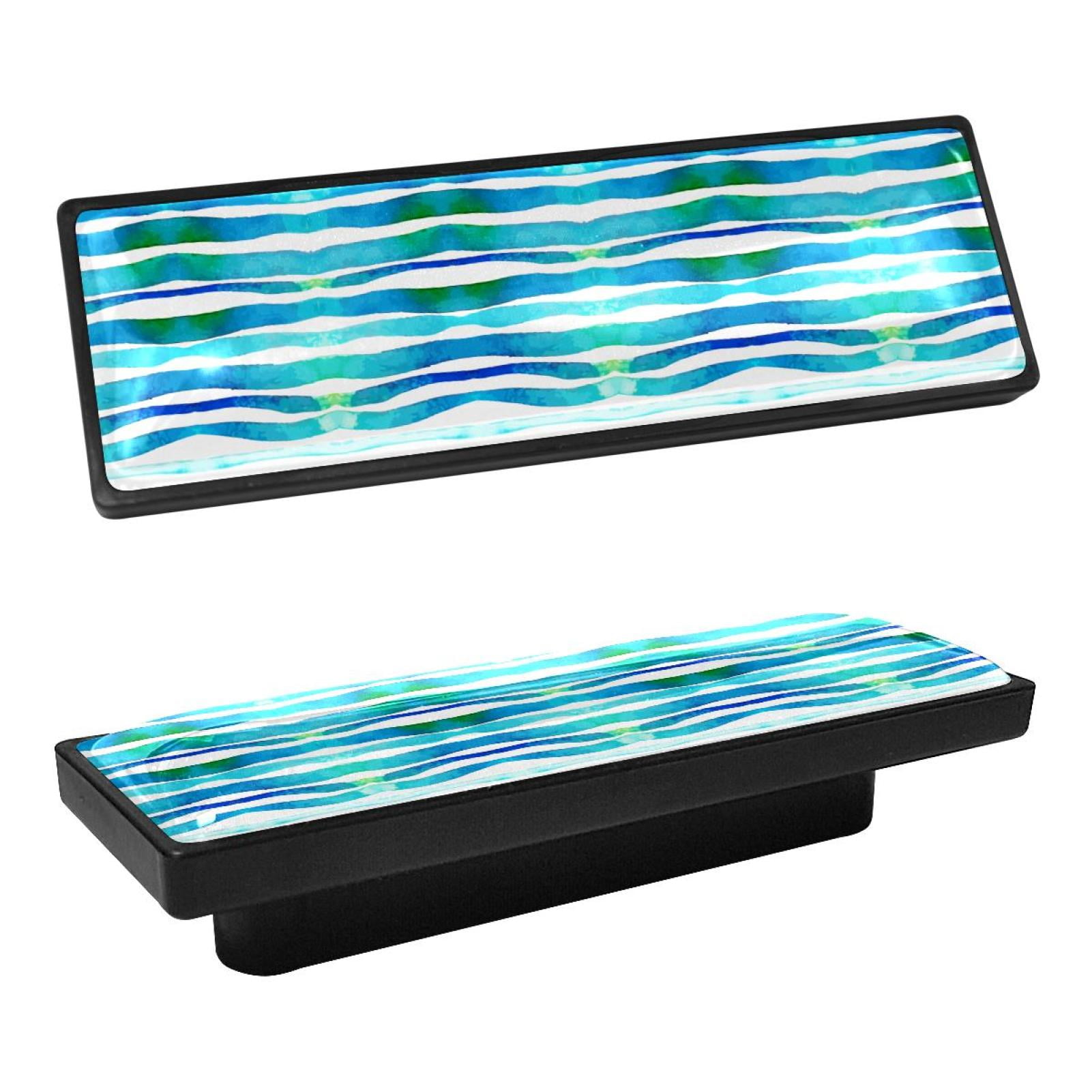 4 Pcs Rectangle Cabinet Handle Cupboard Knob Drawer Pulls Handle Water ...