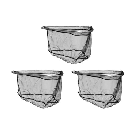 3-part metal triangular frame. Large, dense fishing net head, black ...