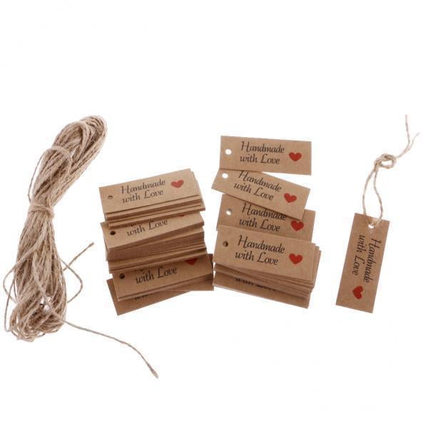 Click here for Guool 5x 100 Pieces Rustic Paper Tags Tags Labels... prices
