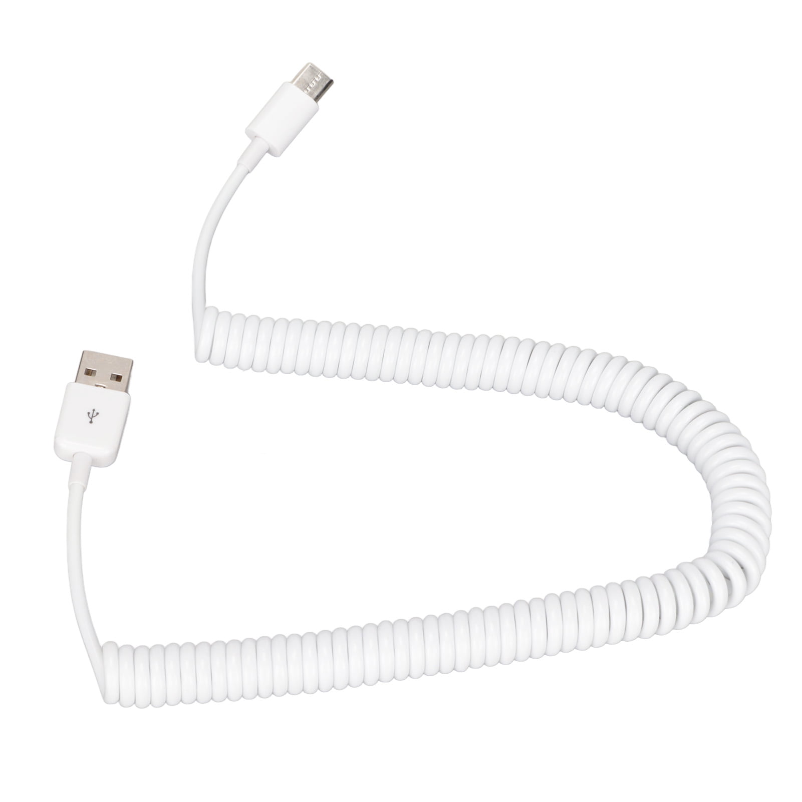 Coiled Data Cord, Type C To USB 2.0 Charger Cable 9.8ft For Cellphone ...