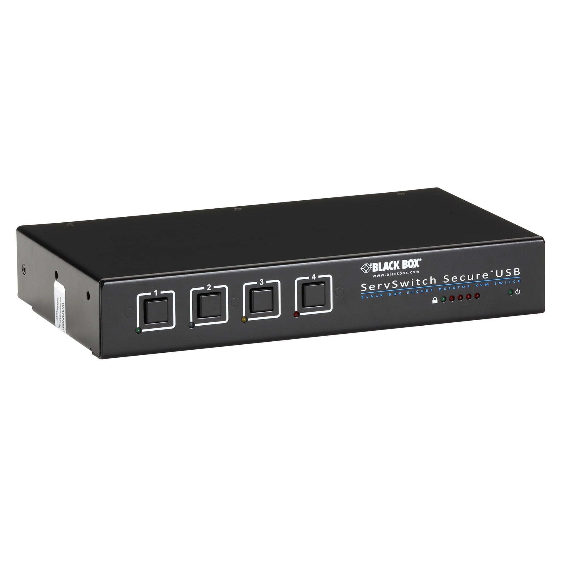 Black Box Secure Switch Secure KVM Switch, 4 Port, VGA, USB, w/CAC ...