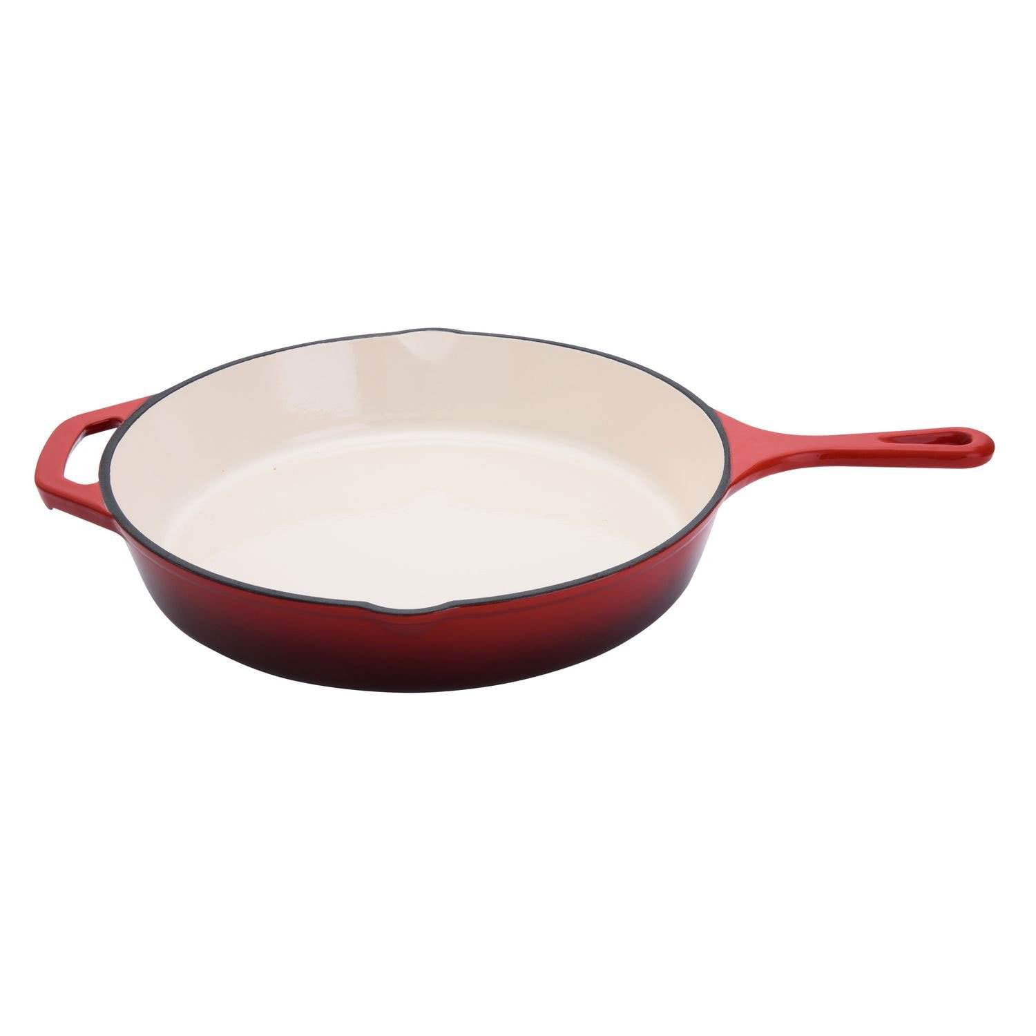 Hamilton Beach 12" Enameled Cast Iron Fry Pan + 10" Fry Pan + 8" Fry ...