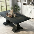 Copper Grove Vinkovci Traditional Antique Black 84-inch Dining Table ...